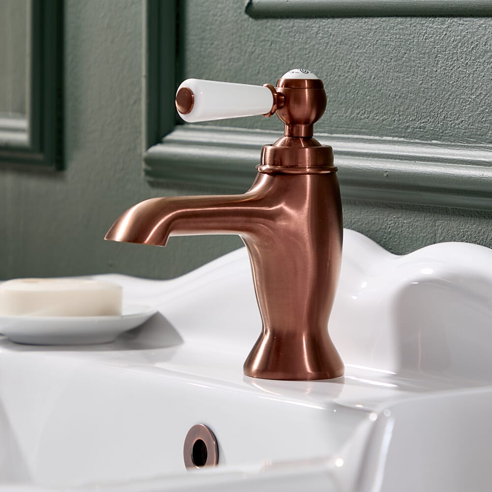 Rubinetto Miscelatore Monoforo per Lavabo Tradizionale - Maniglia a ...