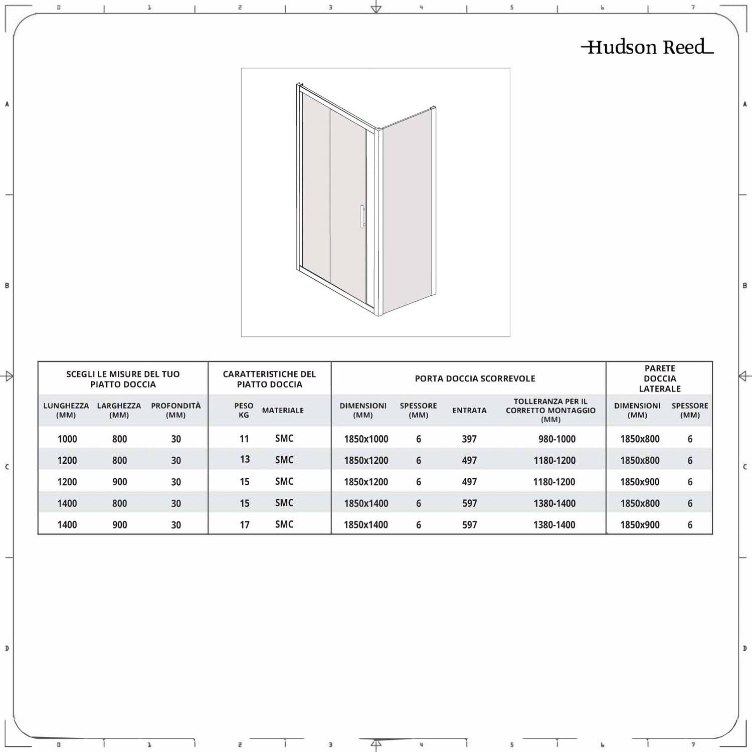 Box Box Doccia Angolare con Porta Scorrevole e Piatto Doccia Effetto ...