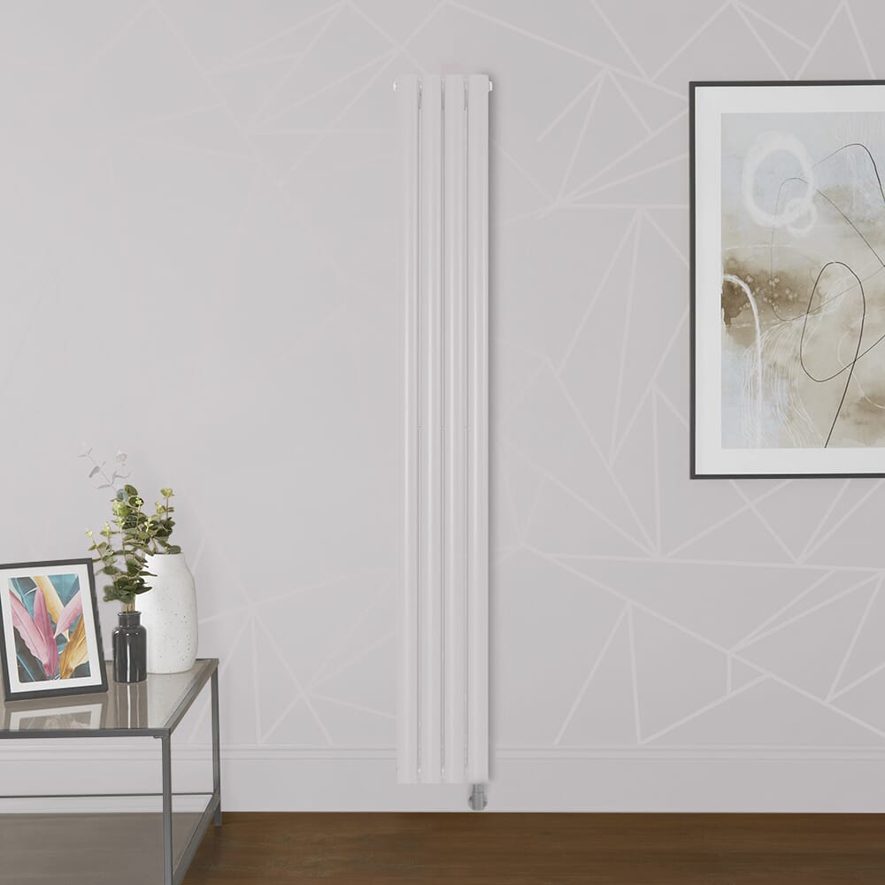 Radiatore Elettrico di Design Verticale Rosa (Rose Petal Pink) - Scelta ...