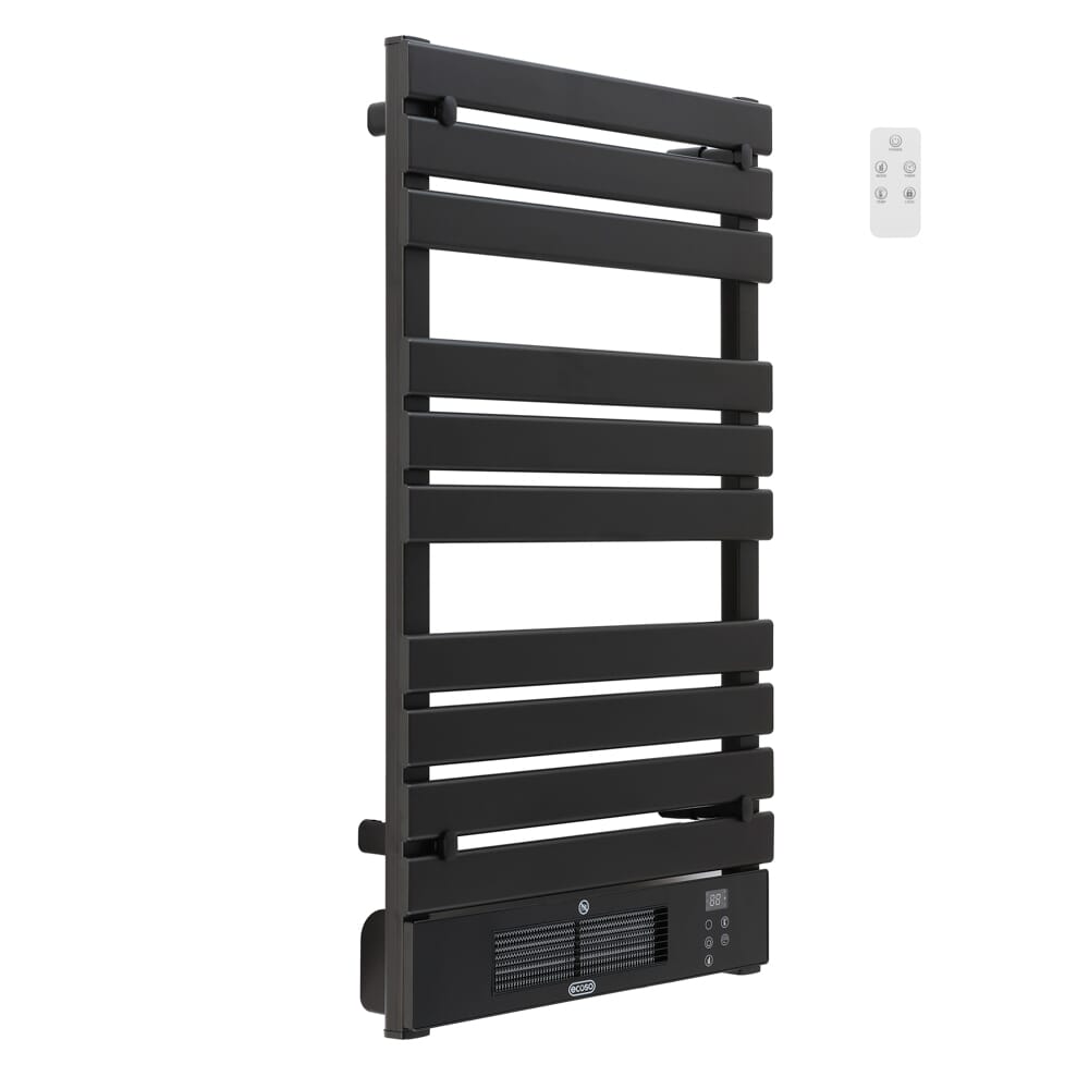 Scaldasalviette Elettrico Smart con Ventola - Nero - Scelta di ...