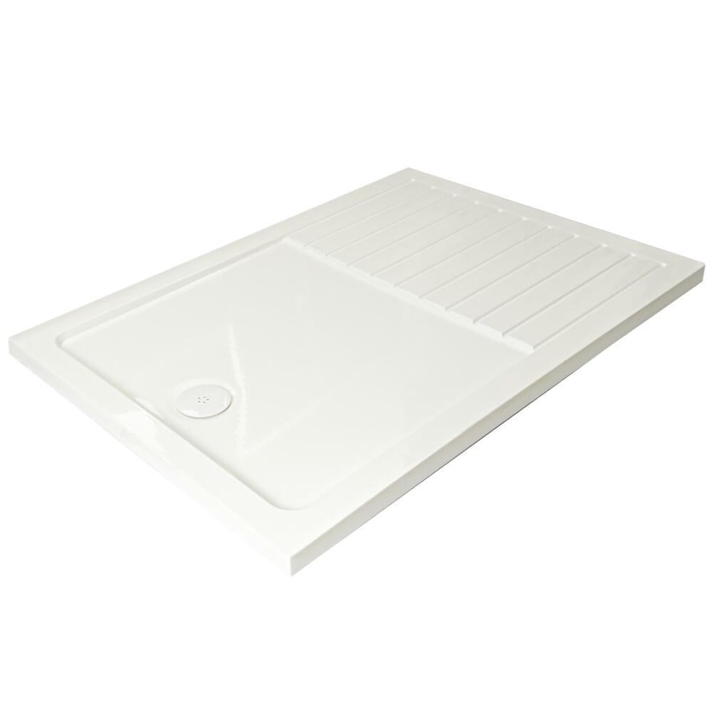 Doccia Walk-in a Due Lati con Piatto Doccia - Scelta di Dimensioni e ...